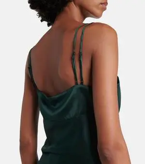 Veronica Beard Bixie Silk-blend Satin Slip Dress