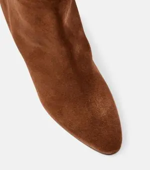Manolo Blahnik Calasso 90 Suede Knee-high Boots - Brown