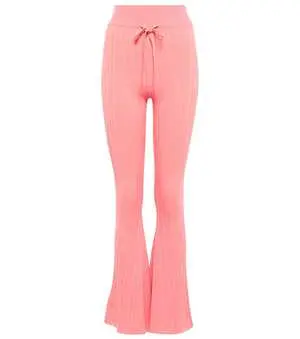 Live The Process Super Flare Ribbed Knit Pants