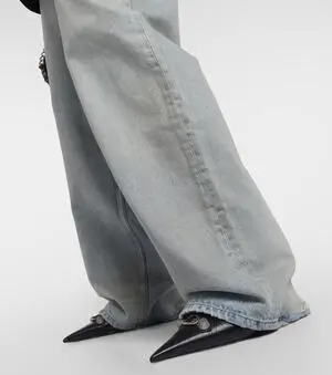Balenciaga Mid-rise Wide-leg Jeans