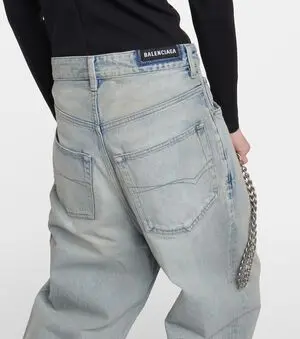 Balenciaga Mid-rise Wide-leg Jeans
