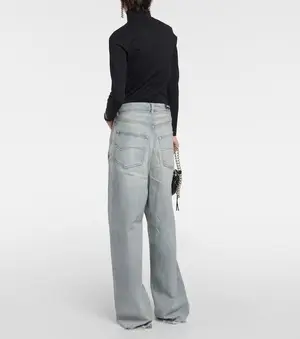 Balenciaga Mid-rise Wide-leg Jeans