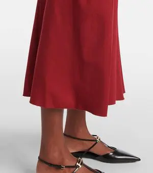 Victoria Beckham Wool-blend Midi Dress - Red