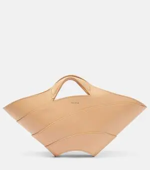 Alaïa Khaima Small Leather Tote Bag