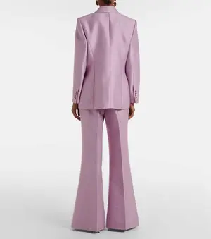 Zimmermann Tailored Wool And Silk Jacket - Purple