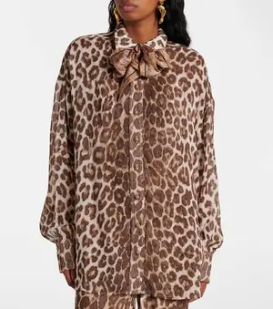 Zimmermann Leopard-print Flared Pants