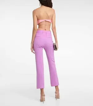Alex Perry Dallin High-rise Cropped Pants