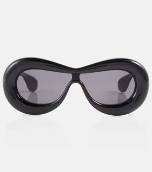 Loewe Inflated Oval Sunglasses - Black