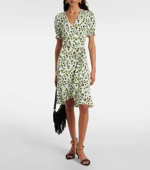 Diane Von Furstenberg Emilia Printed Wrap Dress