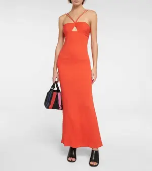 Staud Gianna Halter Maxi Dress