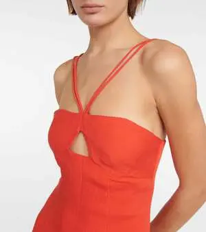 Staud Gianna Halter Maxi Dress