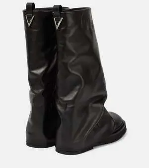 Attico Robin Leather Combat Boots