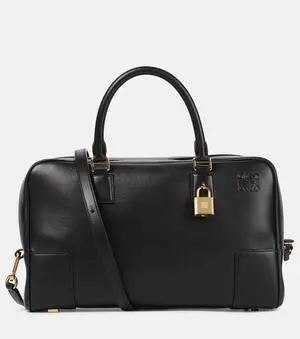 Loewe Amazona 28 Leather Top-handle Bag - Black