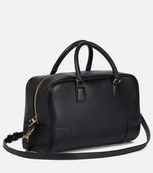Loewe Amazona 28 Leather Top-handle Bag - Black