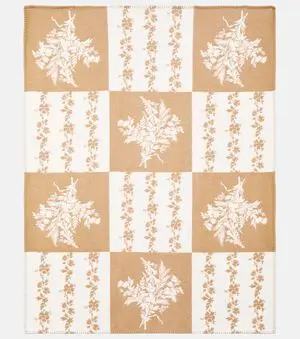 Erdem Wool-blend Blanket - Brown