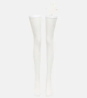 NENSI DOJAKA Bridal Tulle Tights - White