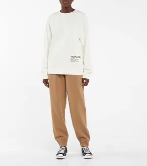 Moncler Cotton-blend Sweatshirt With Logo Detail