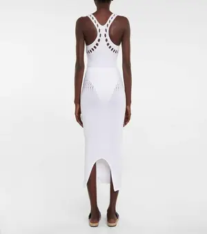 Alaïa Cutout Technical Midi Skirt