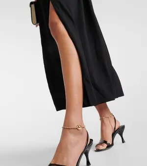 Altuzarra Saralien Gathered Jersey Midi Dress - Black