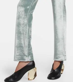 JIL SANDER Straight-leg Wool-blend Pants