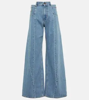 MAISON MARGIELA Decortique High-rise Wide-leg Jeans