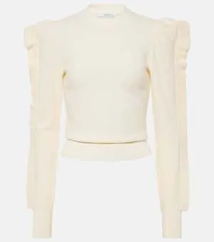 Max Mara Genero Ruffled Jersey Sweater