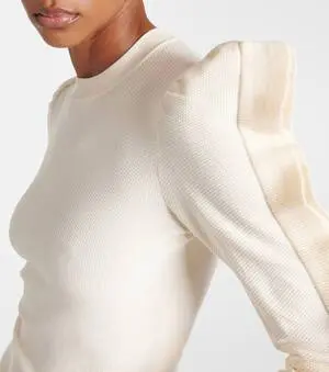 Max Mara Genero Ruffled Jersey Sweater