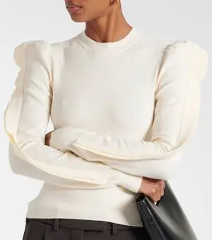 Max Mara Genero Ruffled Jersey Sweater