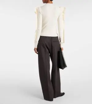 Max Mara Genero Ruffled Jersey Sweater