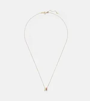 PERSEE 18kt Necklace With Enamel - Gold