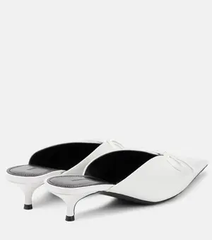 Balenciaga Knife Bow Leather Mules