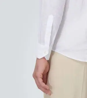 Frescobol Carioca Antonio Long-sleeved Linen Shirt - White