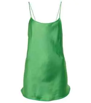 Victoria Beckham Satin Camisole - Green