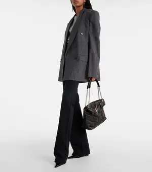 Saint Laurent Puffer Medium Leather Shoulder Bag - Black