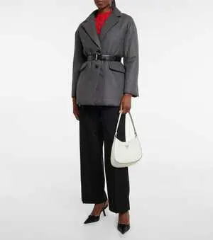 Prada Cleo Small Leather Shoulder Bag