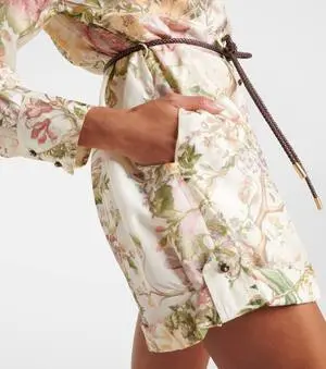 Zimmermann Waverly Floral Silk Romper