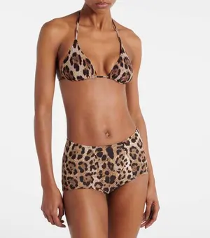 Dolce & Gabbana Leopard-print Bikini Bottom