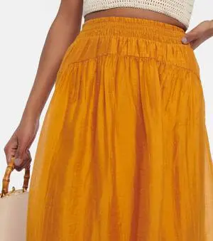 Vince High-rise Midi Skirt