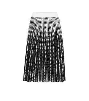 Simkhai Striped Stretch-knit Midi Skirt
