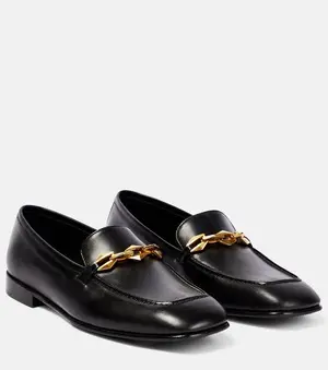 JIMMY CHOO Tilda Leather Loafers