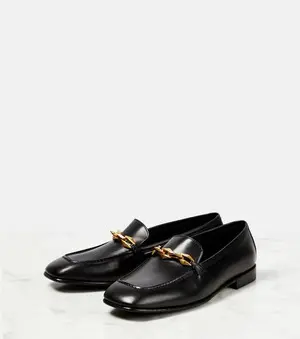JIMMY CHOO Tilda Leather Loafers