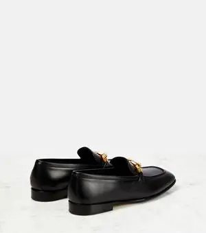 JIMMY CHOO Tilda Leather Loafers