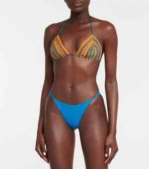 TROPIC OF C Praia Crochet Bikini Top