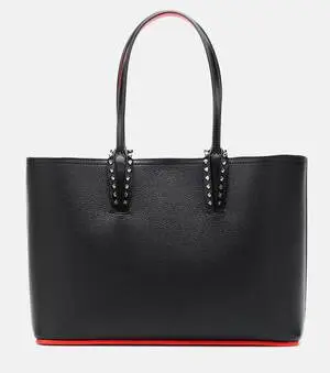 CHRISTIAN LOUBOUTIN Cabata Small Leather Tote - Black