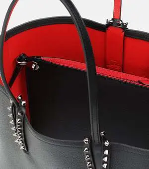 CHRISTIAN LOUBOUTIN Cabata Small Leather Tote - Black