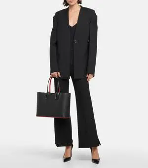 CHRISTIAN LOUBOUTIN Cabata Small Leather Tote - Black