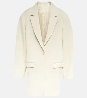 Isabel Marant Jilinka Wool And Cotton Coat - White