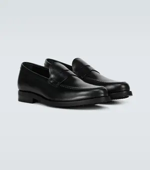 TOD'S Leather Loafers - Black