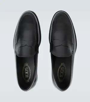 TOD'S Leather Loafers - Black