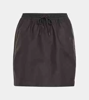 Wardrobe.NYC High-rise Drawstring Miniskirt - Black